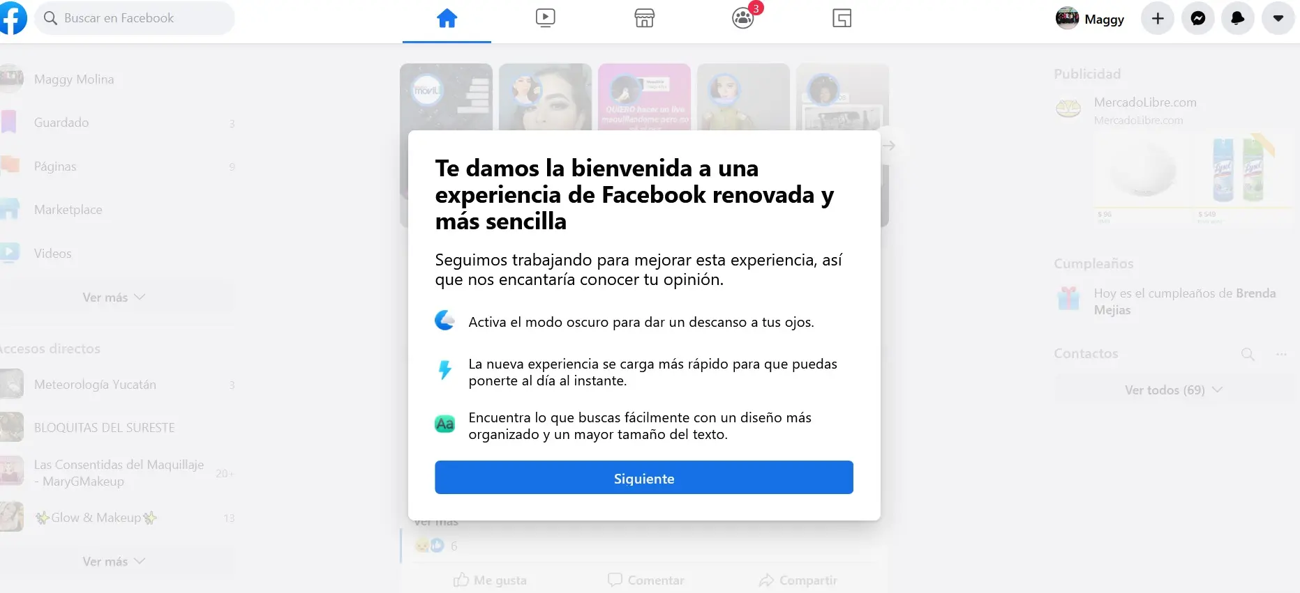 Facebook estrena interfaz y modo oscuro - PasionMovil Facebook estrena interfaz y modo oscuro - PasionMovil