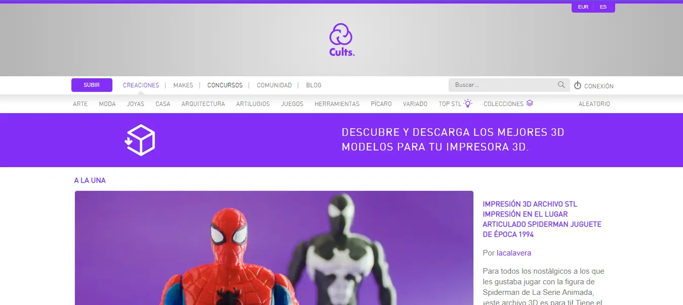 Las mejores Páginas Web para Descargar archivos STL Gratis