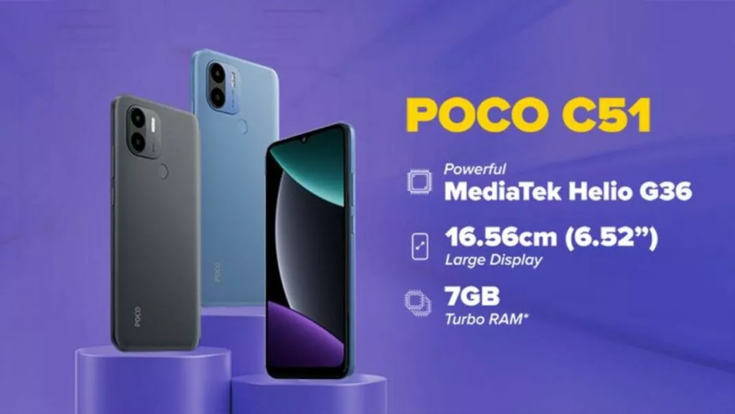 Xiaomi presentó el POCO C51 en la India, conócelo